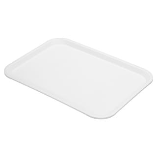 16x12" Fast Food Tray, PP Plastic Multi-Purpose Rectangle Serving Tray, White - Bed Bath ...